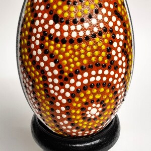 Aboriginal Hand Painted Emu Egg | Dot Art Design - Etsy