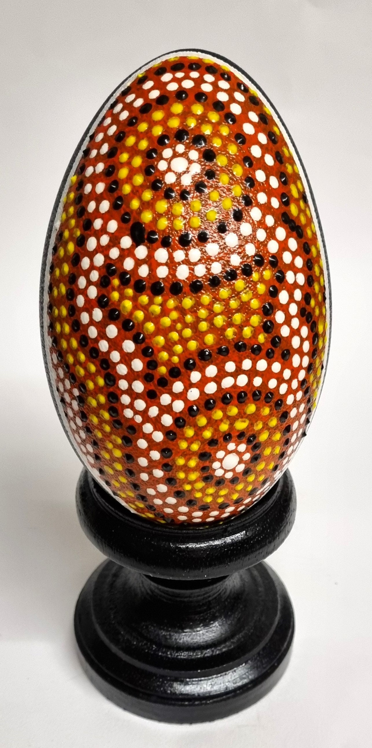 Aboriginal Hand Painted Emu Egg | Dot Art Design - Etsy