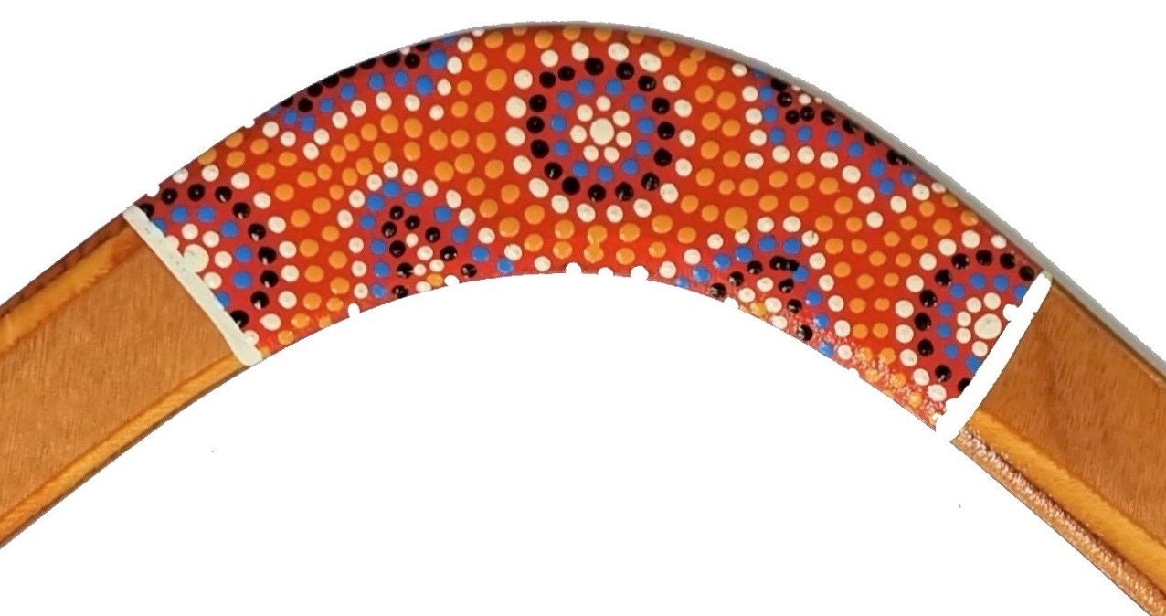 Returning Traditional Boomerang Dot Art Design 16 Inch - Etsy Australia