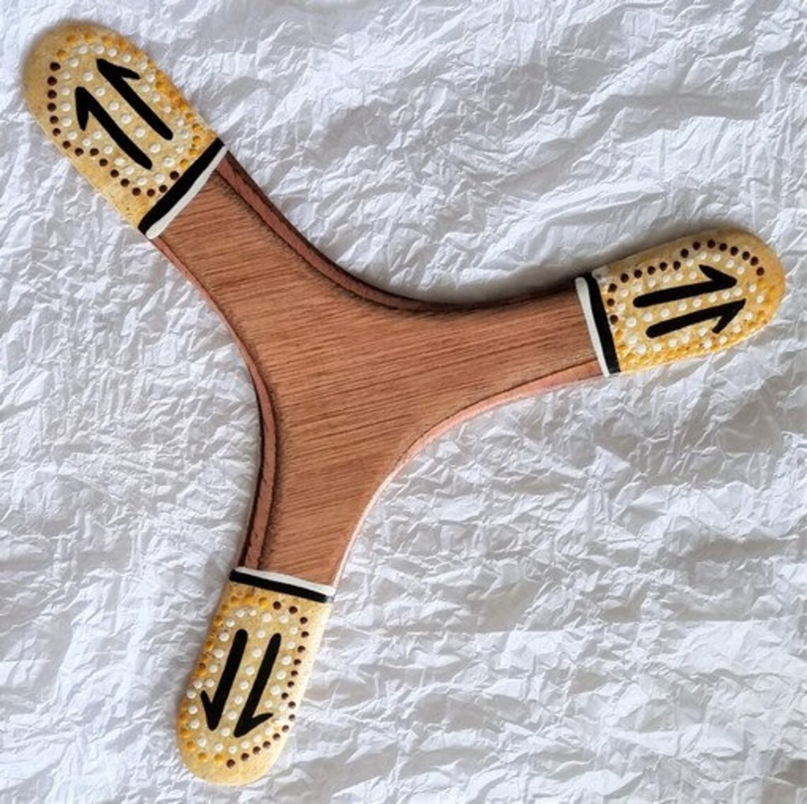 Tri Boomerang 3-blade Hand-made Wooden Boomerang Easy to | Etsy