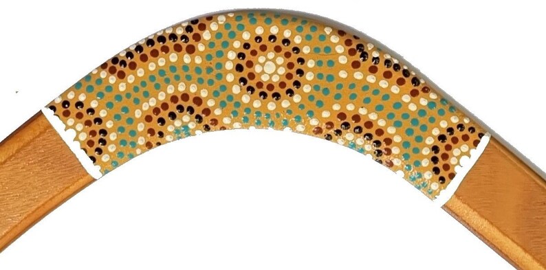 Returning Traditional Boomerang | Dot Art Design | 16 Inch ...