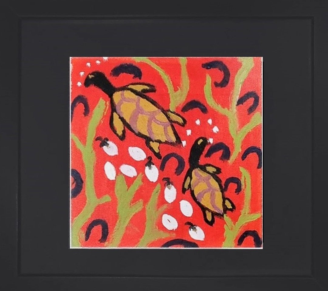 Original Aboriginal Art, Painting of Turtles by April Jones - Kimberley Region of Australia ...