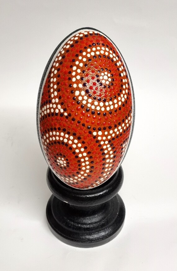 Hand Painted Emu Eggs Julia Hicks This Is An Emu Egg That Has Been