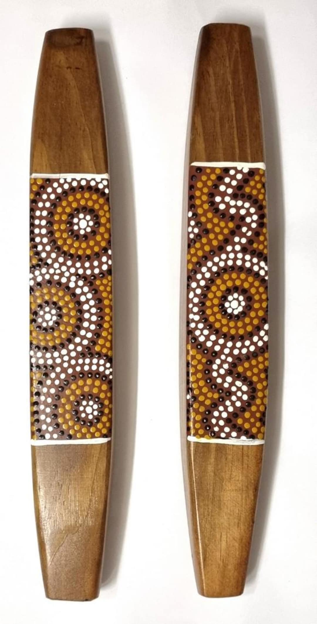 Large Australian Aboriginal Clap Sticks | Deep, Sharp and Loud Clapping ...