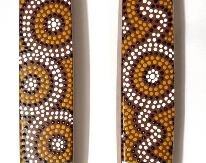 Large Australian Aboriginal Clap Sticks | Deep, Sharp and Loud Clapping ...