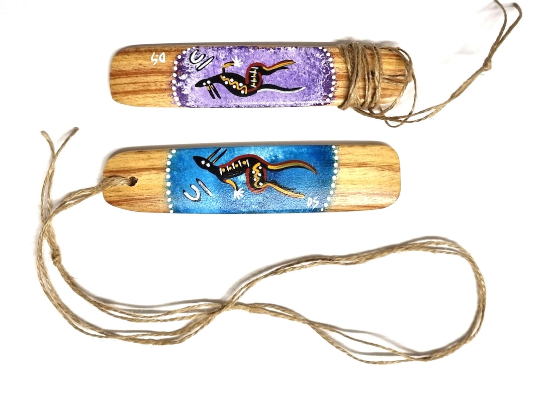 Small 7 Inch (17 Cm) Aboriginal Bullroarer | Authentically Australian ...