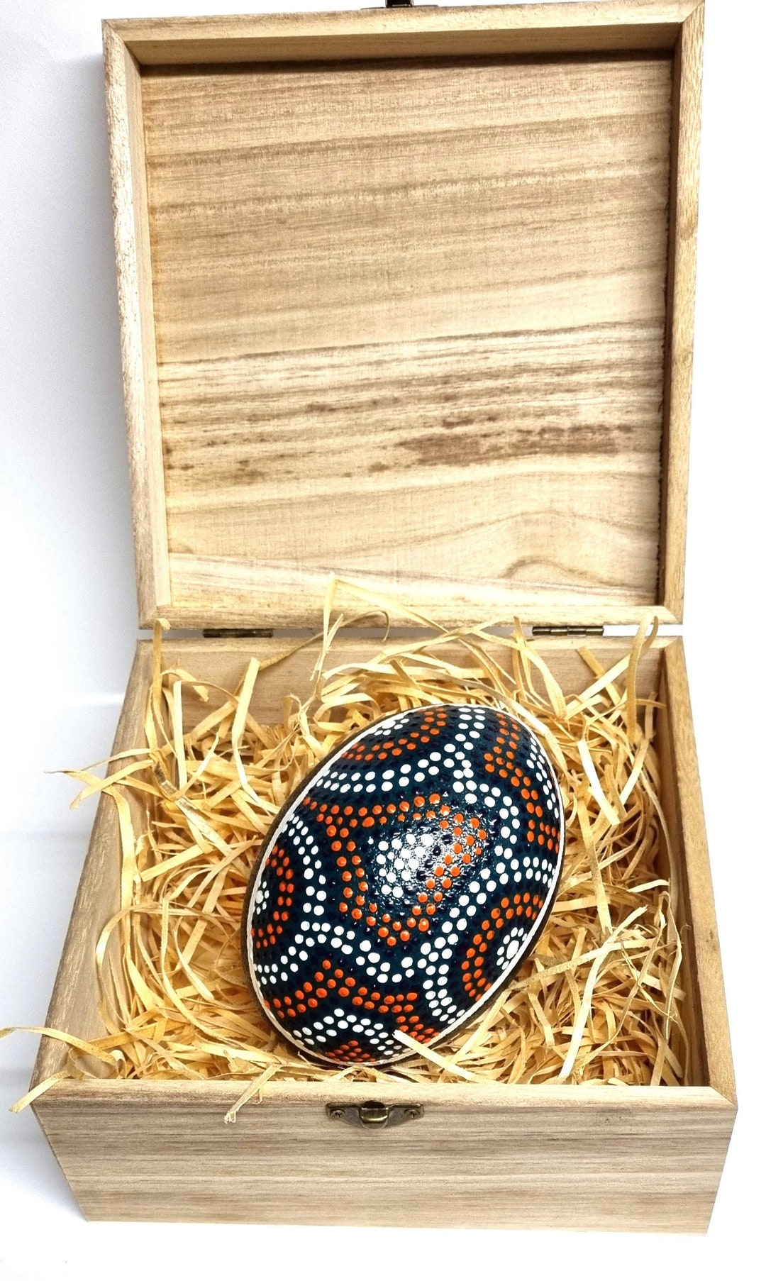 Aboriginal Hand Painted Emu Egg | Dot Art Design - Etsy