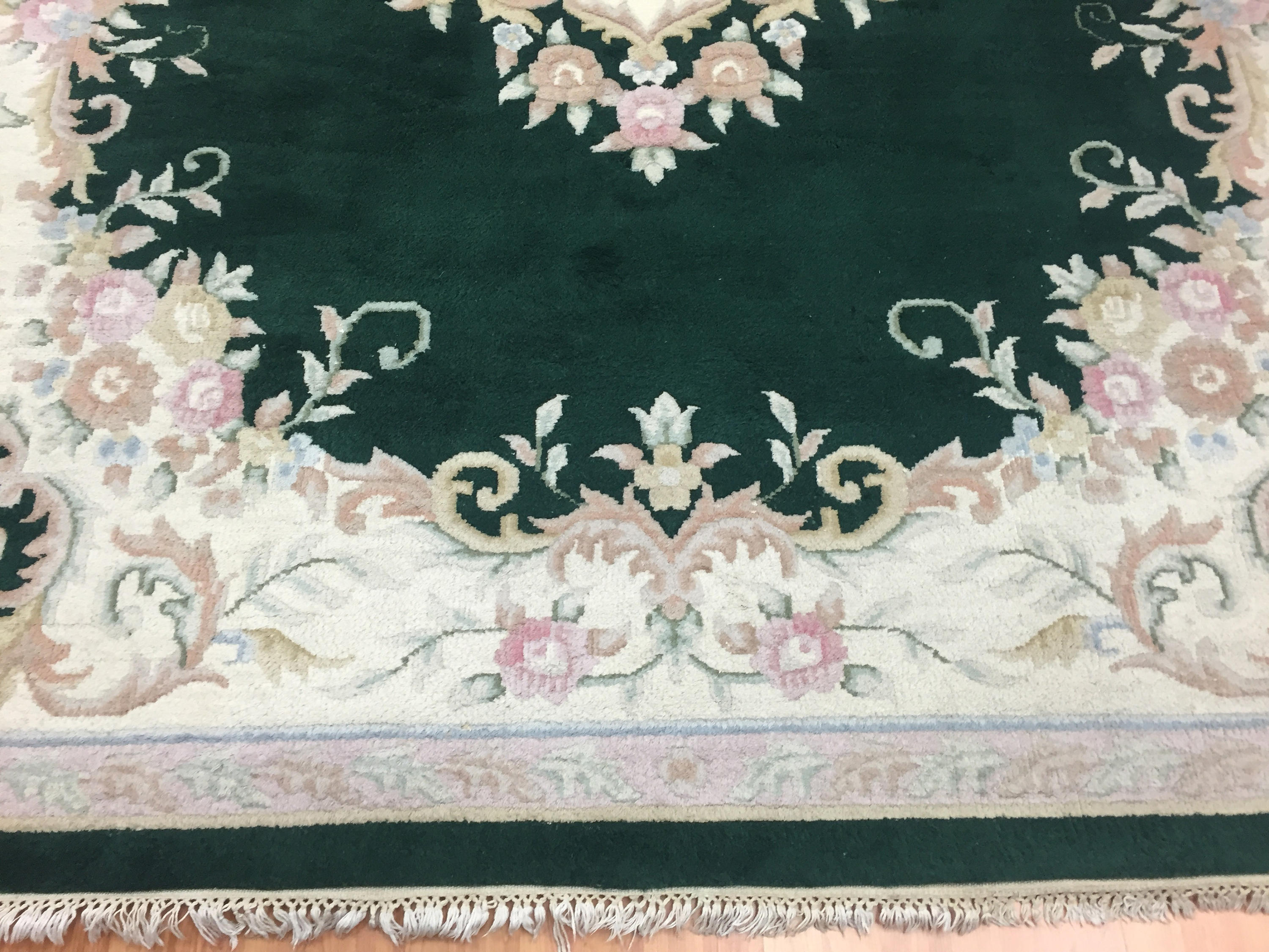 8'5 x 11'9 Chinese Aubusson Oriental Rug - Hand Made - 100% Wool