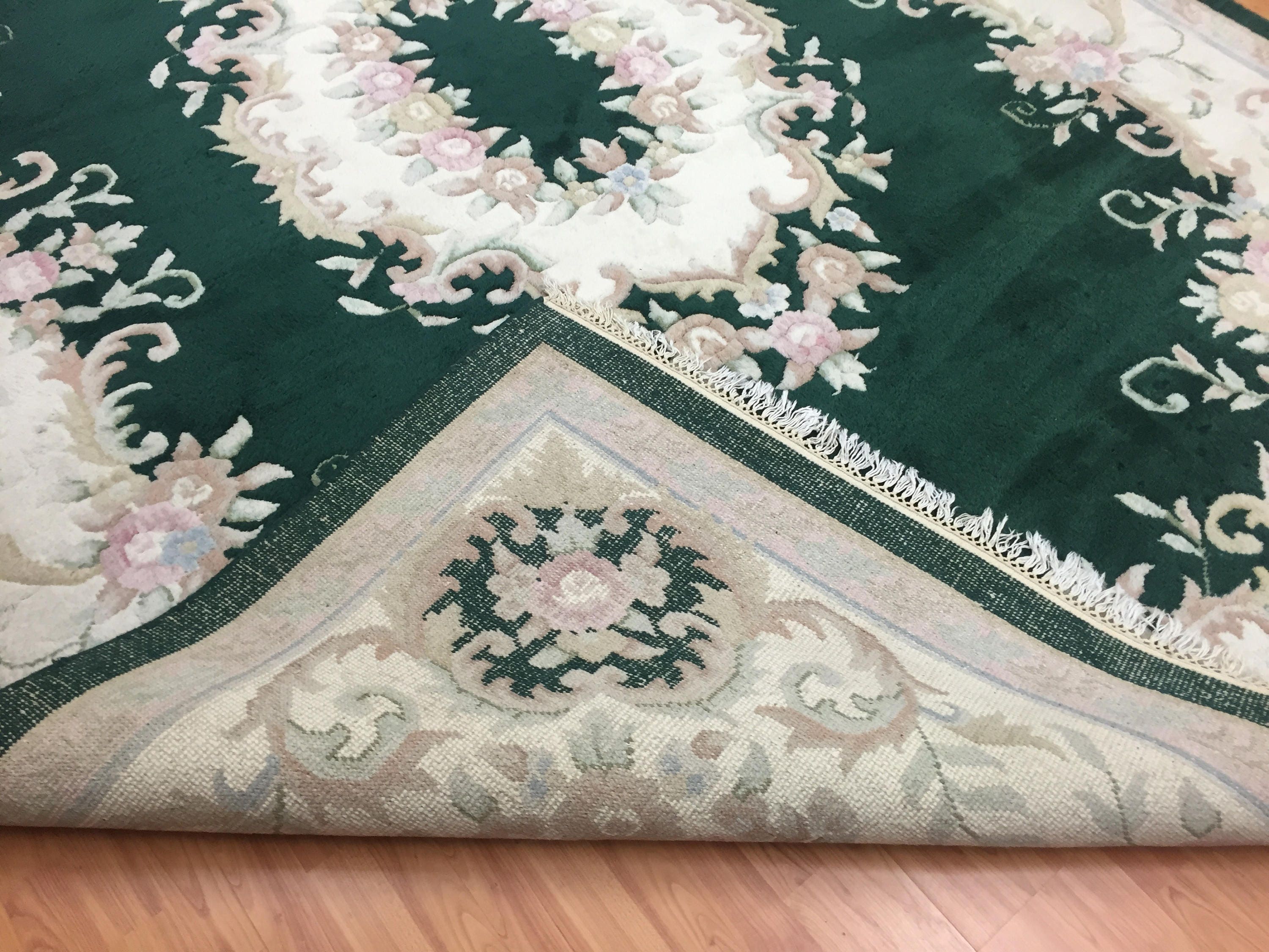 8'5 x 11'9 Chinese Aubusson Oriental Rug - Hand Made - 100% Wool