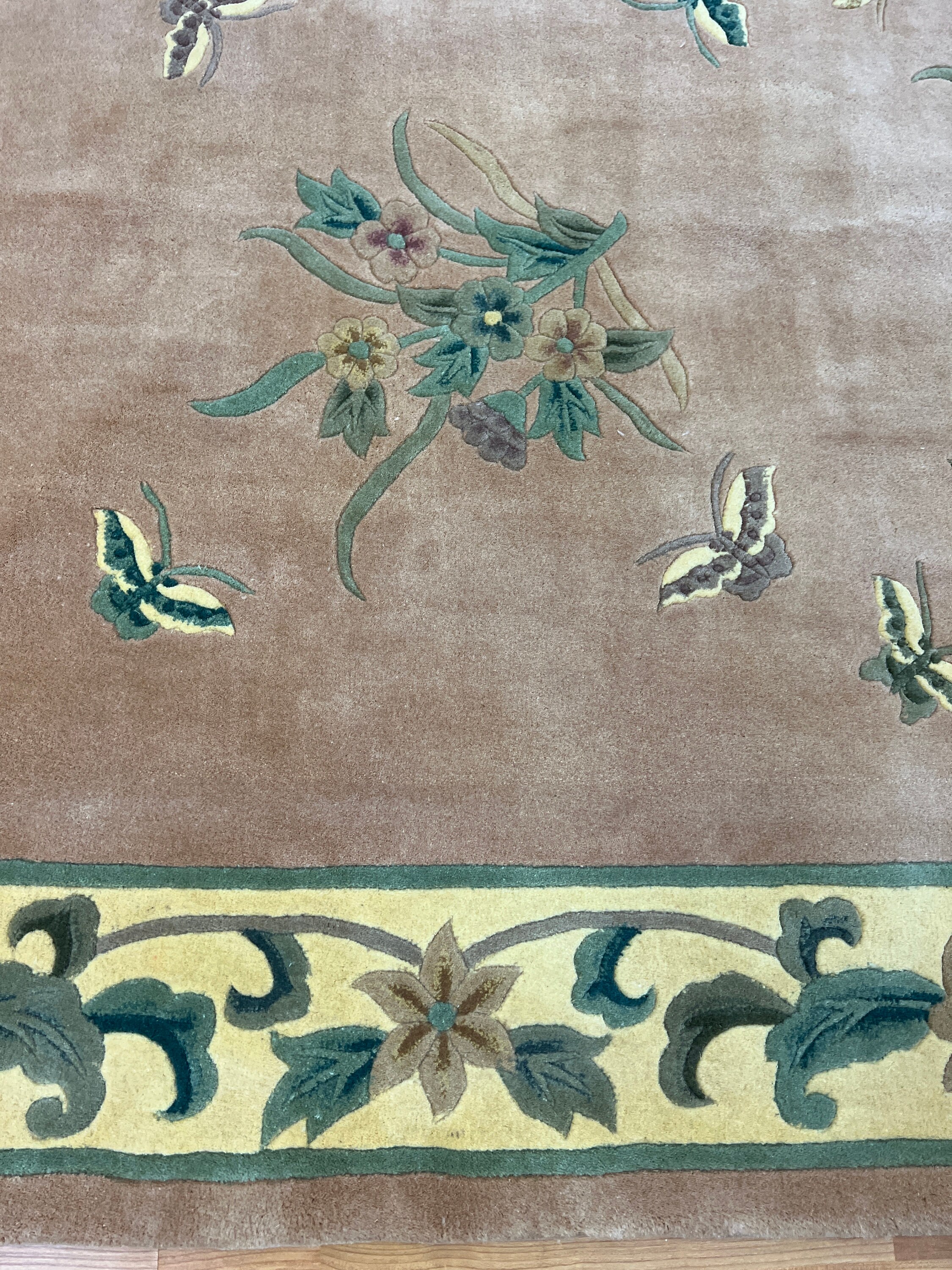 5'2 x 8'2 Chinese Art Deco Oriental Rug - Hand Tufted - Full Pile - 100 ...