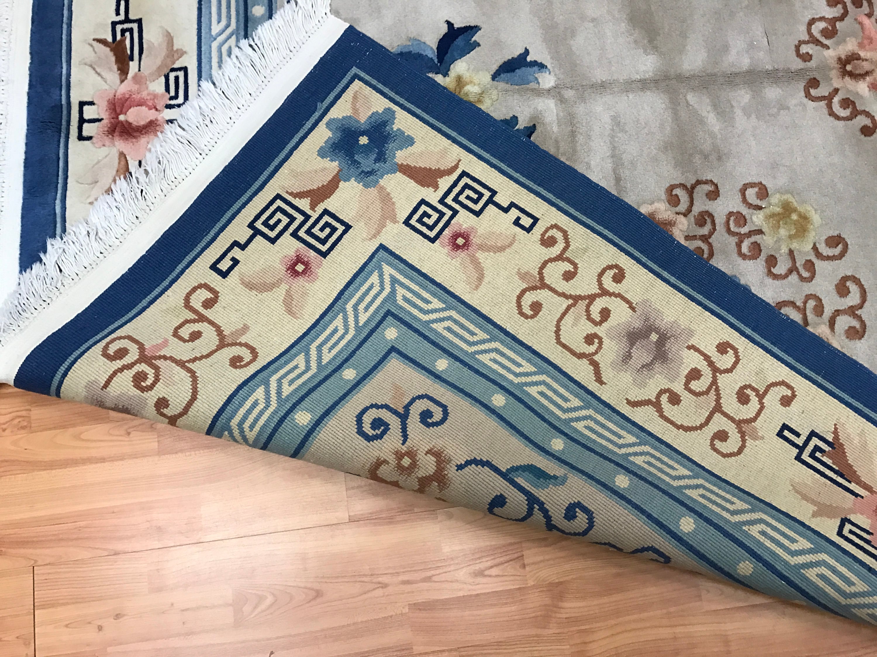 8' x 10' Chinese Aubusson Oriental Rug - Full Pile - Hand Made - 100% Wool