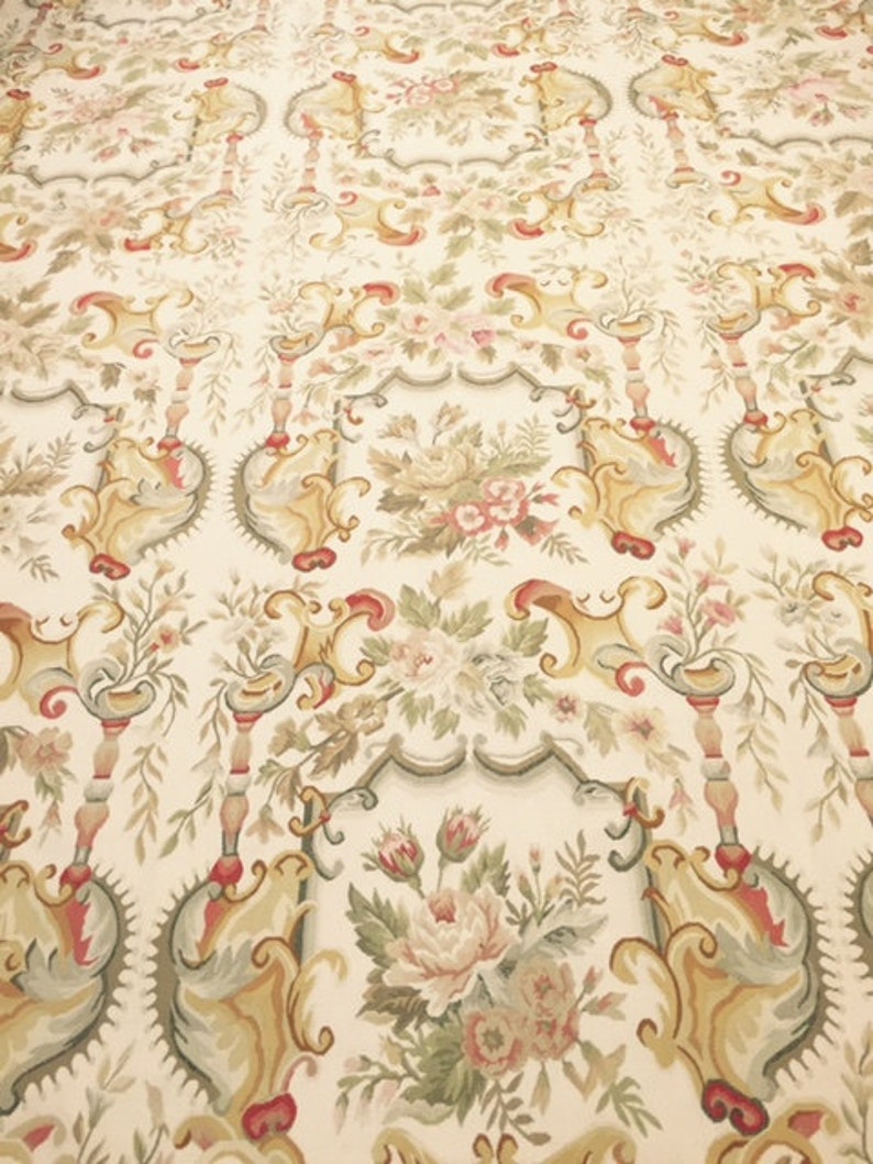 9' X 12' Chinese Aubusson Oriental Rug Hand Made 100% Wool Vintage - Etsy