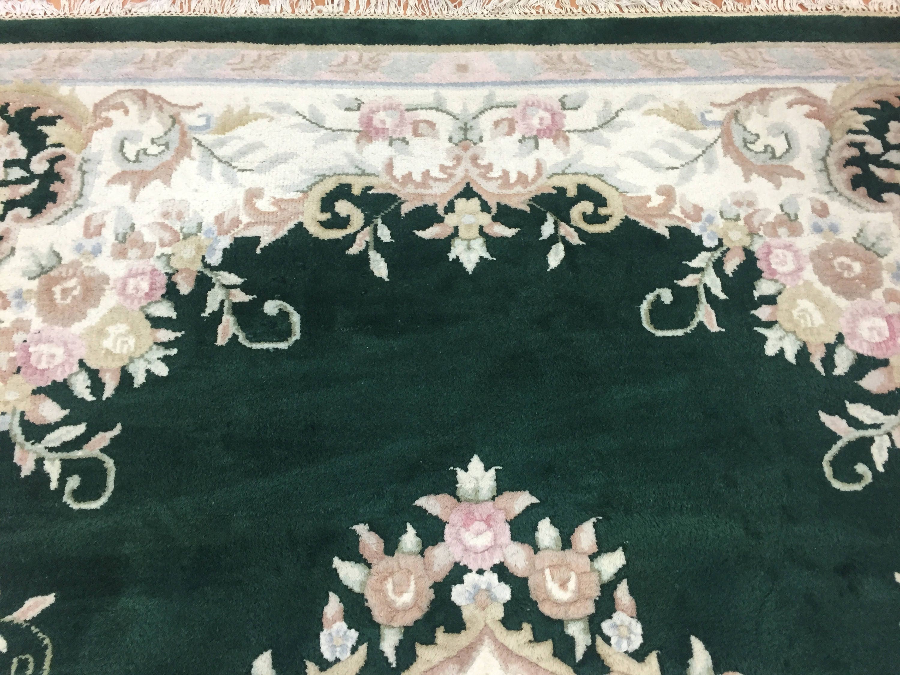 8'5 x 11'9 Chinese Aubusson Oriental Rug - Hand Made - 100% Wool