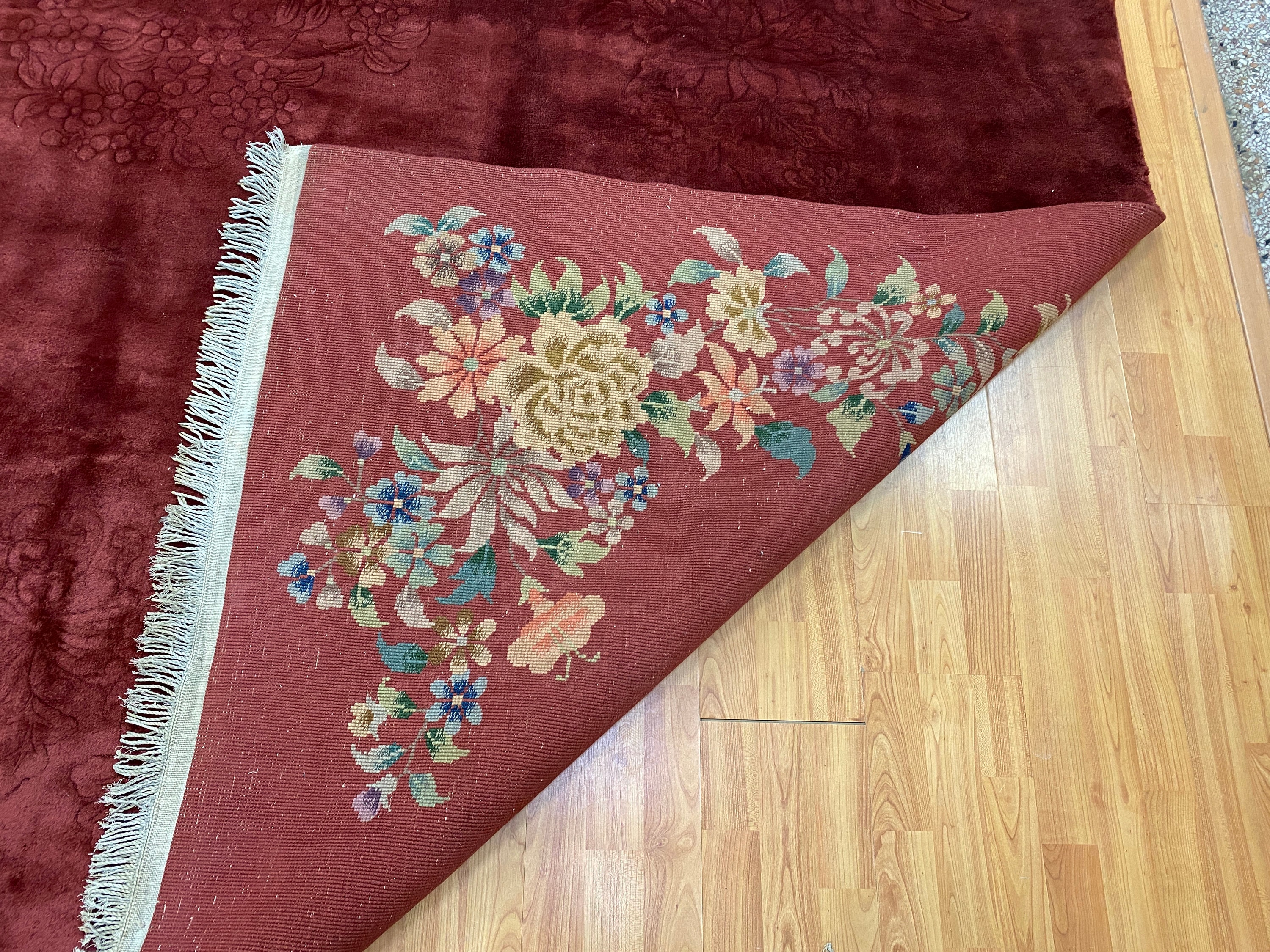 8'10 x 11'5 Antique Chinese Art Deco Oriental Rug - 1930s - Hand Made ...