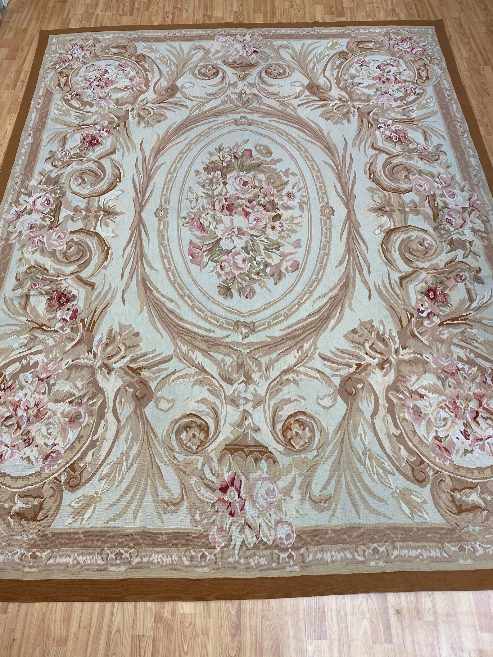 7'10 X 10'1 Chinese Aubusson Oriental Rug Flat Weave Hand Made 100% ...