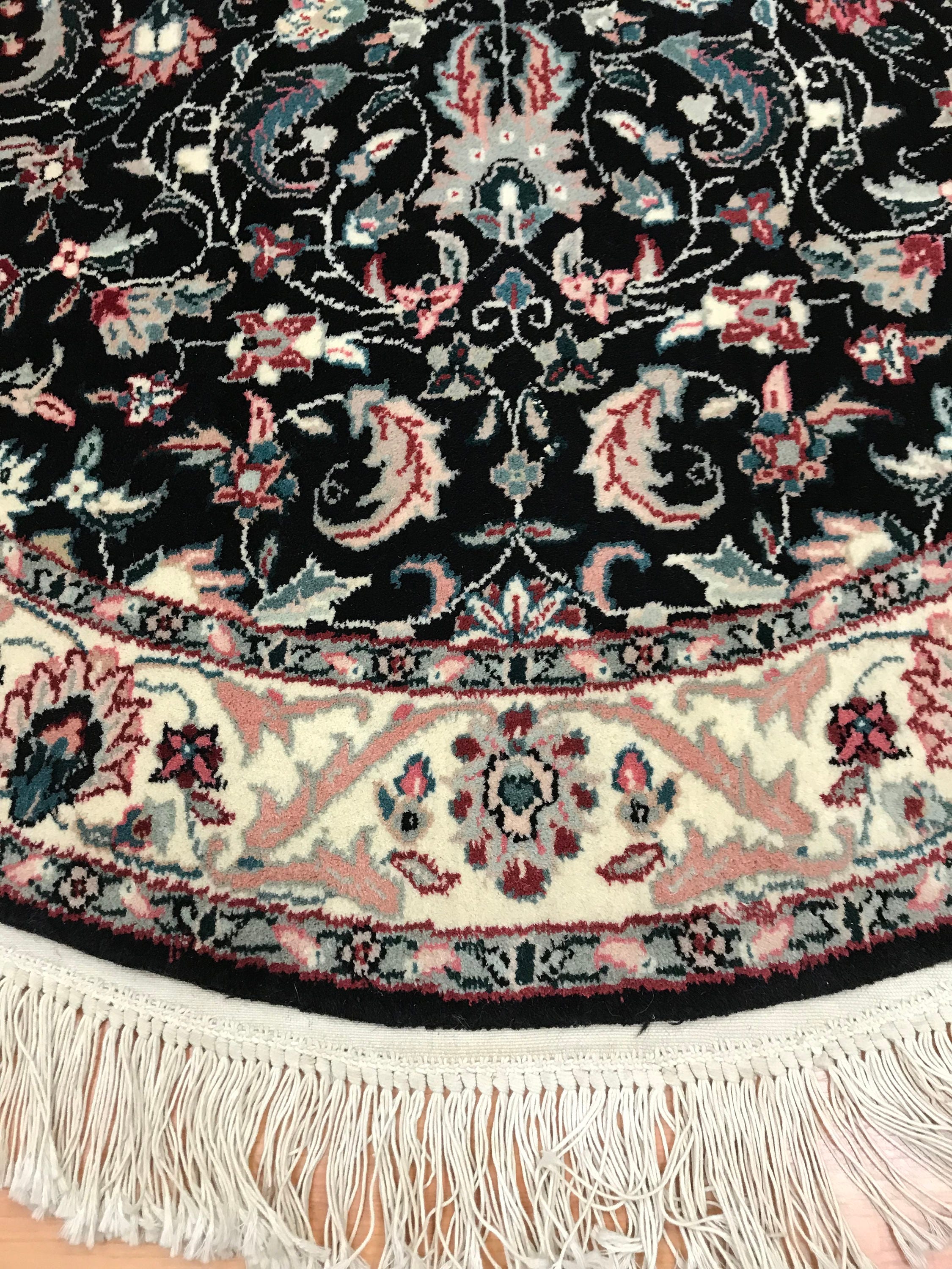 4'1 x 4'1 Round Sino Chinese Oriental Rug - Very Fine - Hand Made ...