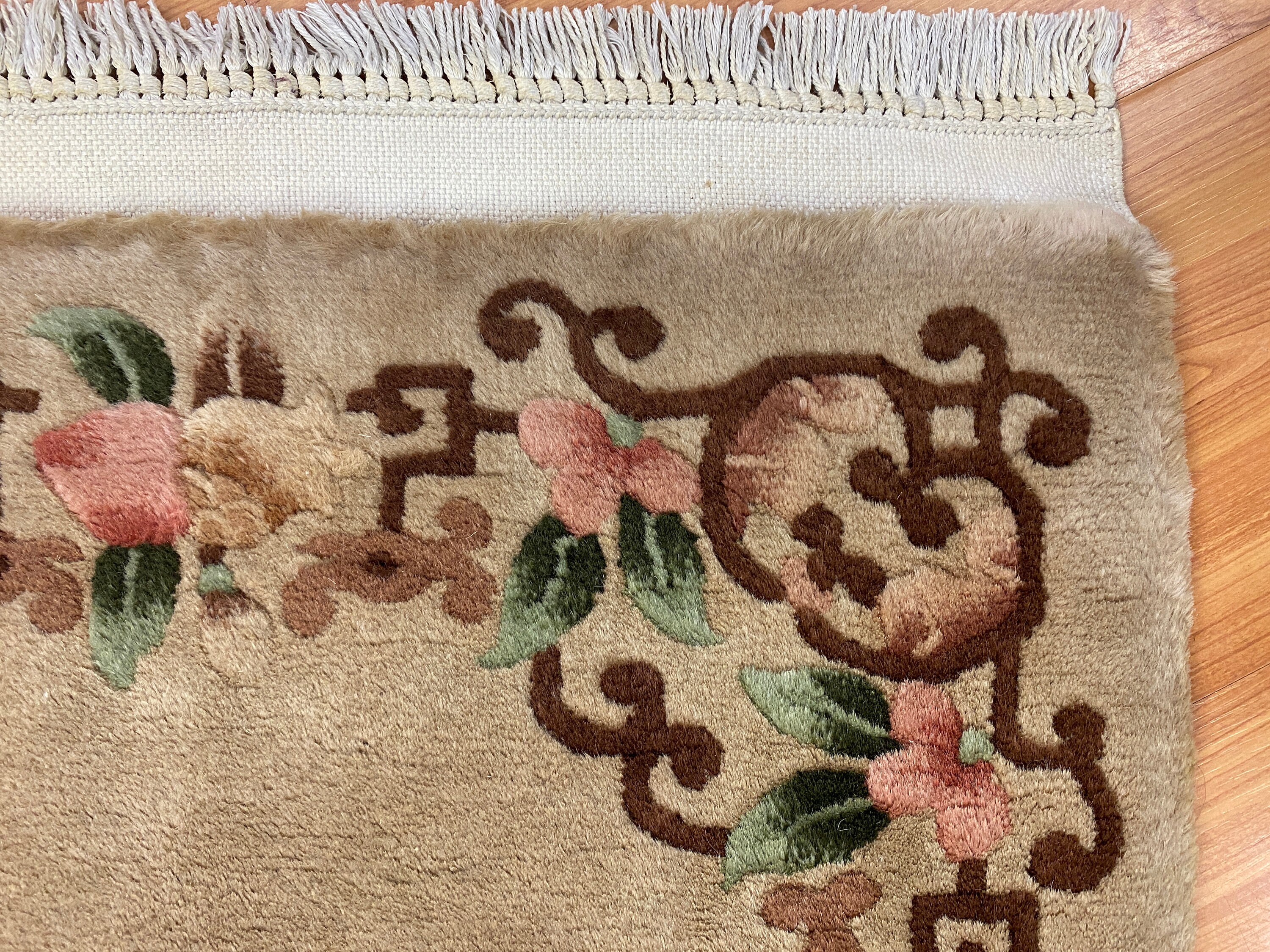 2' x 4' Chinese Aubusson Oriental Rug - Full Pile - Hand Made - 100% Wool