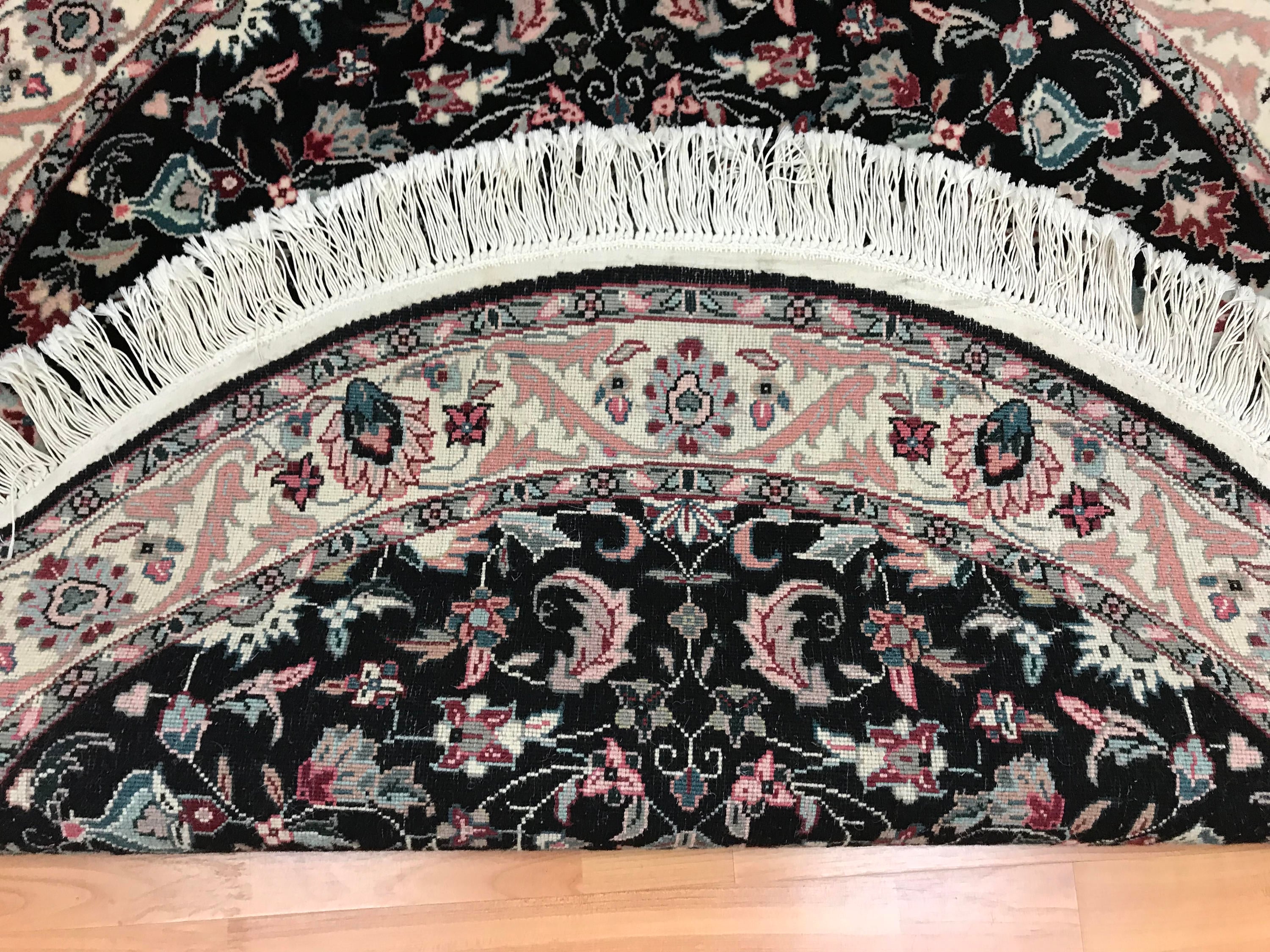 4'1 x 4'1 Round Sino Chinese Oriental Rug - Very Fine - Hand Made ...