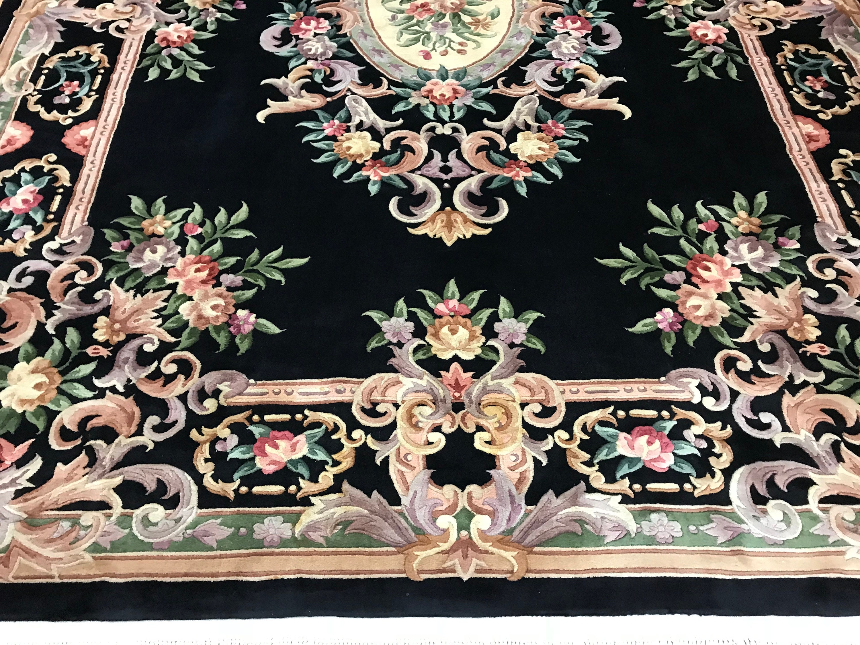9'1 x 12'3 Chinese Aubusson Oriental Rug - Full Pile - Hand Made - 100% ...