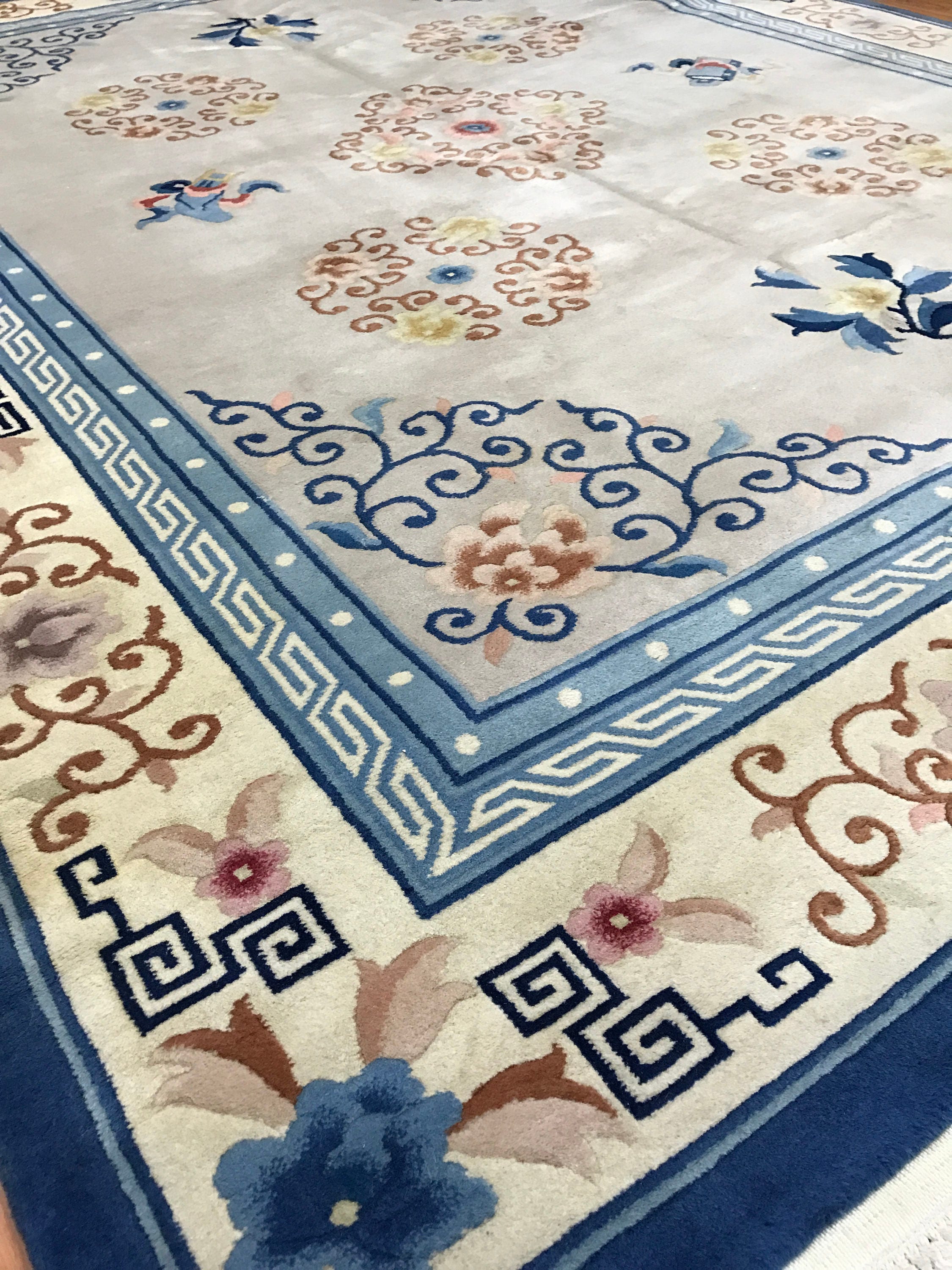 8' x 10' Chinese Aubusson Oriental Rug - Full Pile - Hand Made - 100% Wool