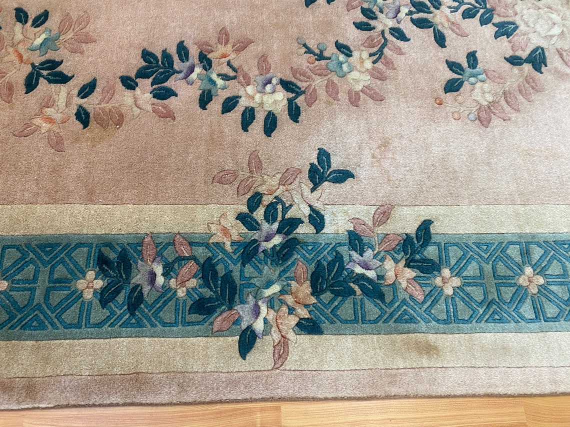 8'2 X 11'4 Chinese Art Deco Oriental Rug | Etsy