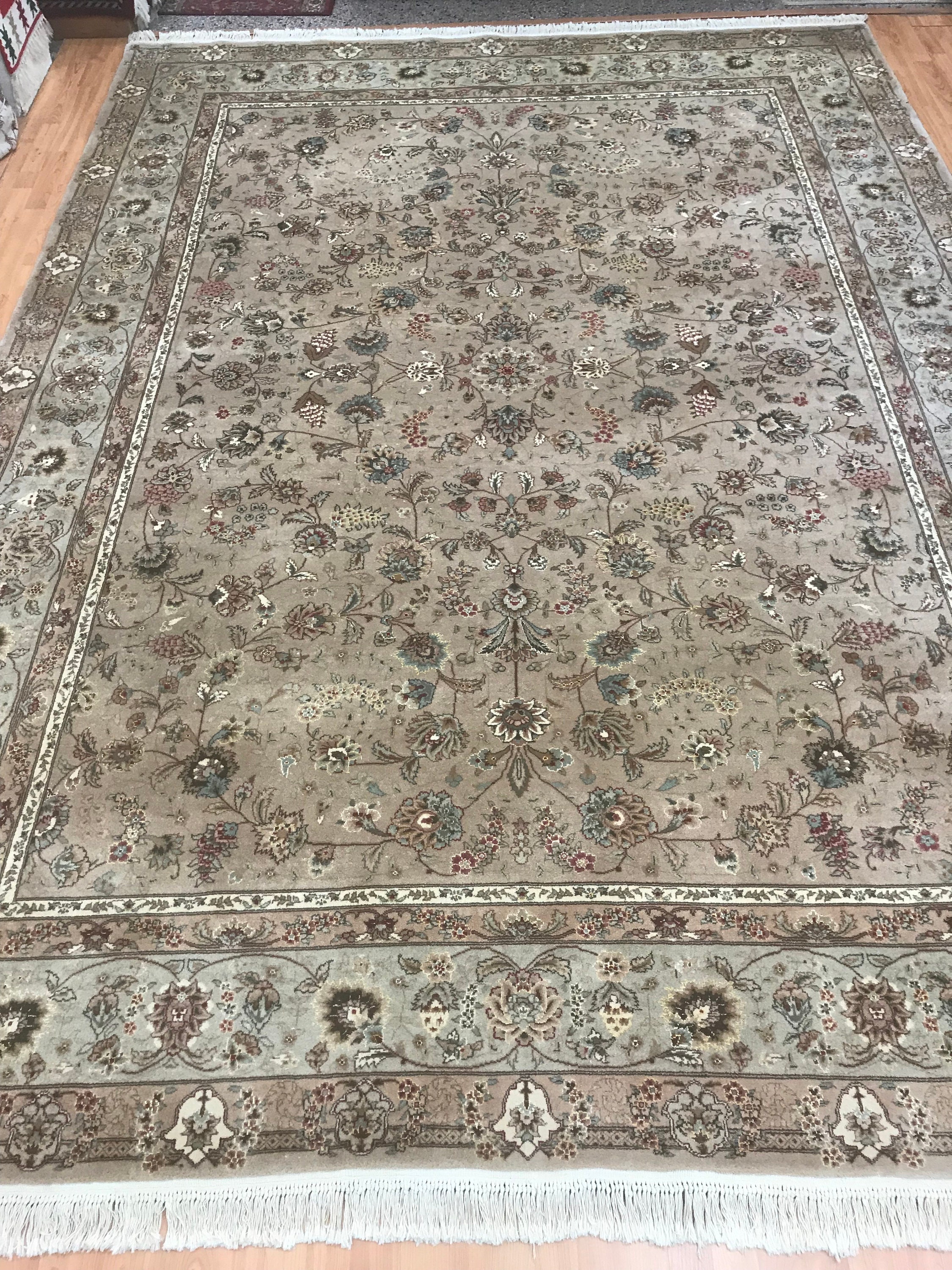 8'7 x 11'9 Sino Chinese Oriental Rug - Full Pile - Hand Made - Wool & Silk