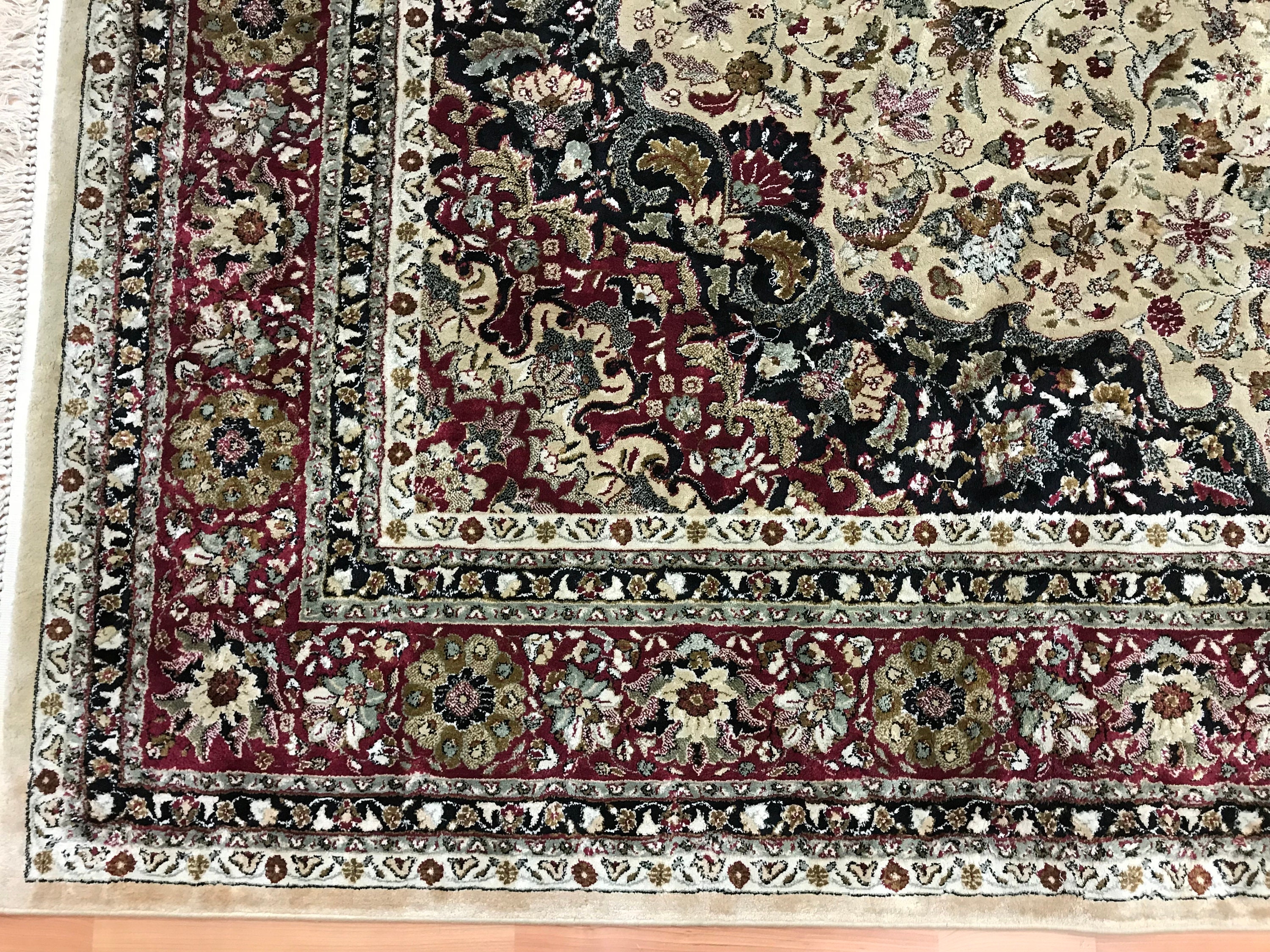 8' x 11' Belgian Tabriz Design Oriental Rug - Full Pile - 100% Wool