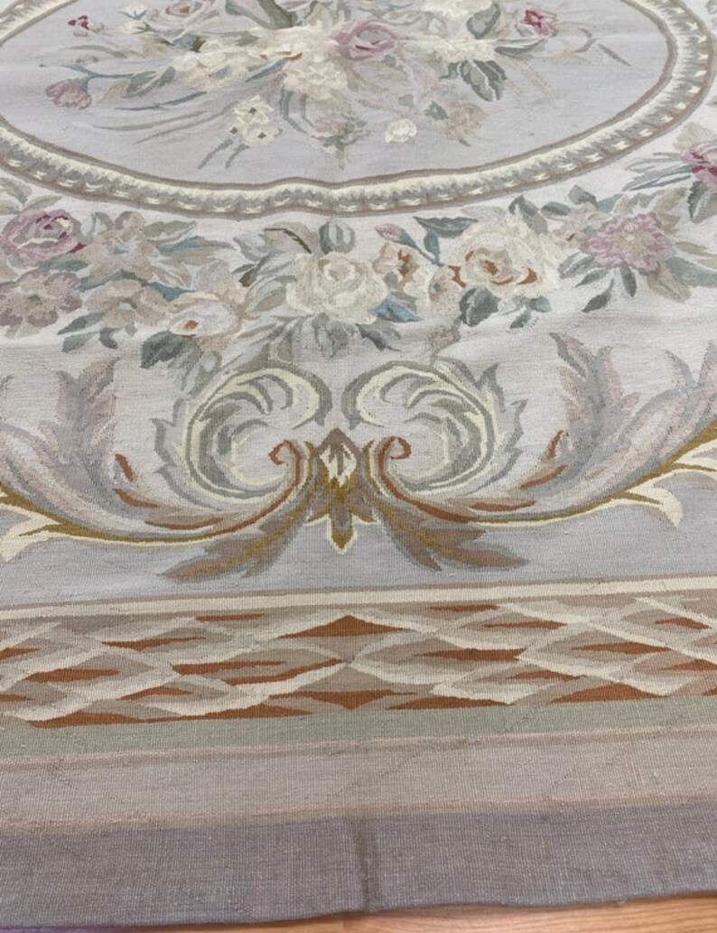 6' X 9' New Chinese Aubusson Oriental Rug Flat Weave - Etsy