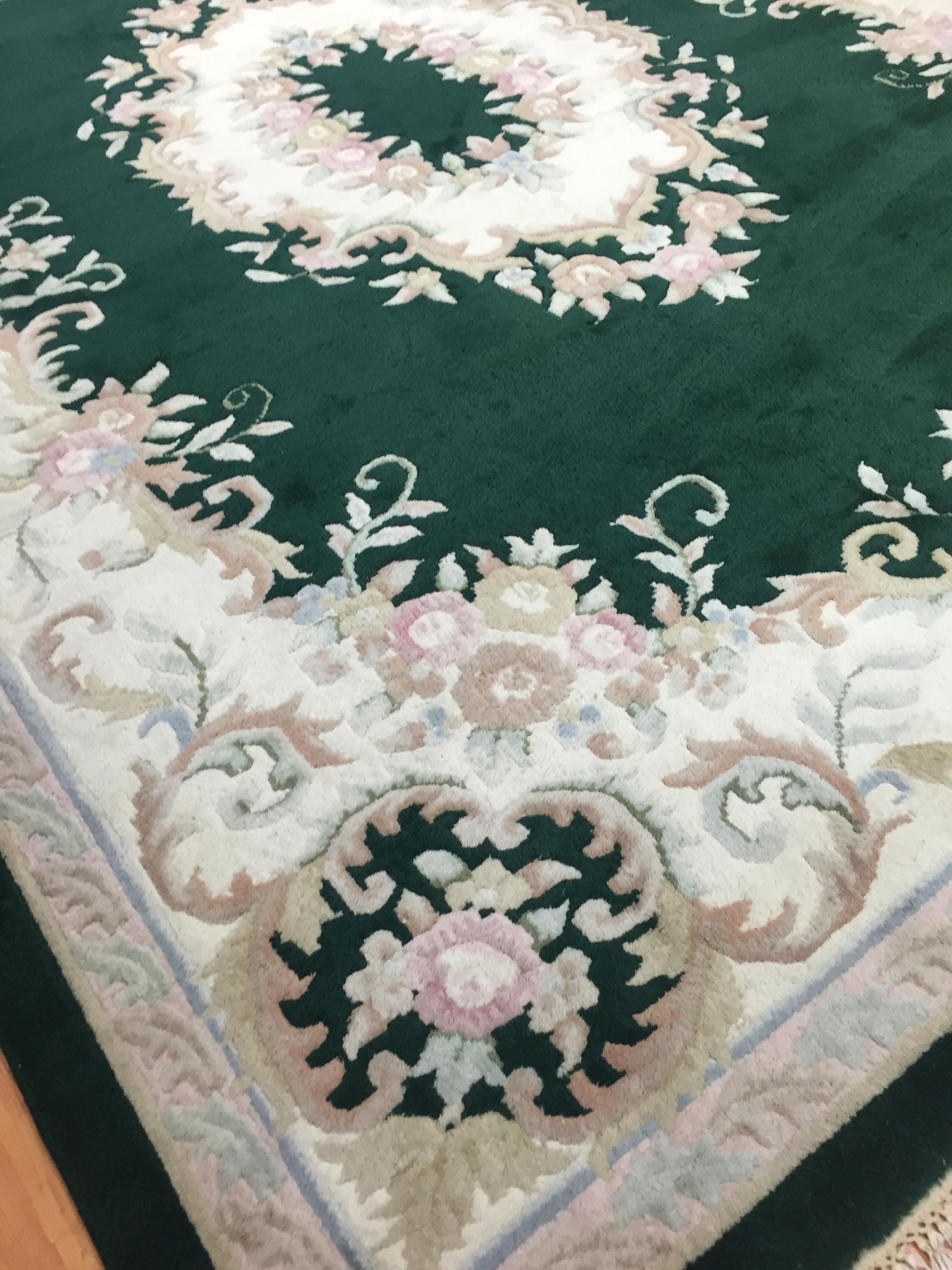 8'5 x 11'9 Chinese Aubusson Oriental Rug - Hand Made - 100% Wool