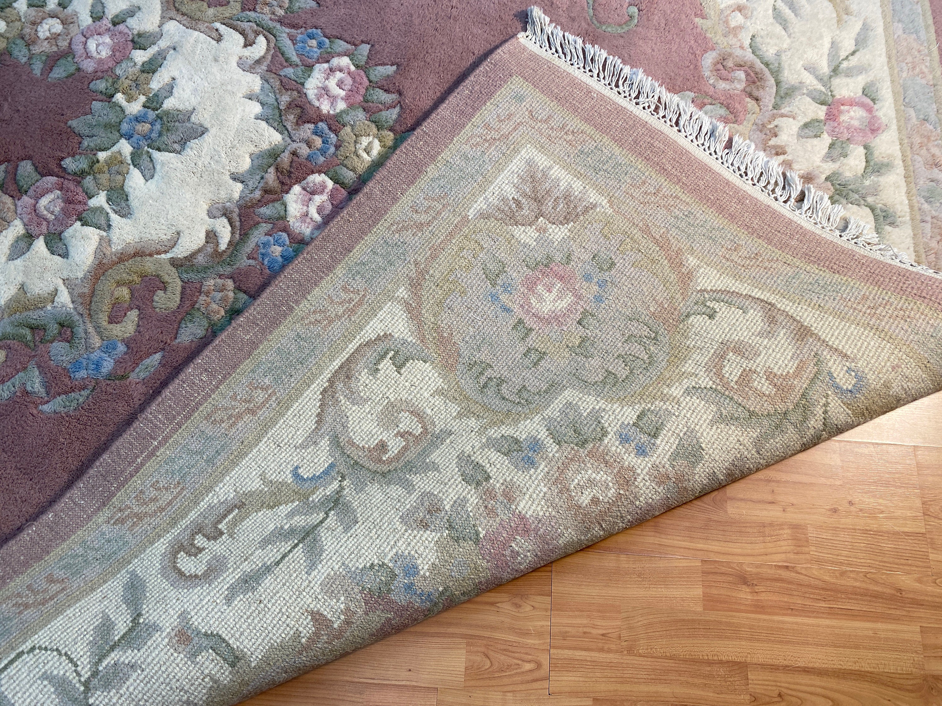 8'4 x 11'7 Chinese Aubusson Oriental Rug - Full Pile - Hand Made - 100% ...