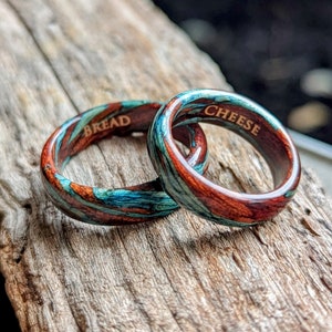 Add a Custom Gilded Ring Inscription, Your Message in Gold, White Gold ...