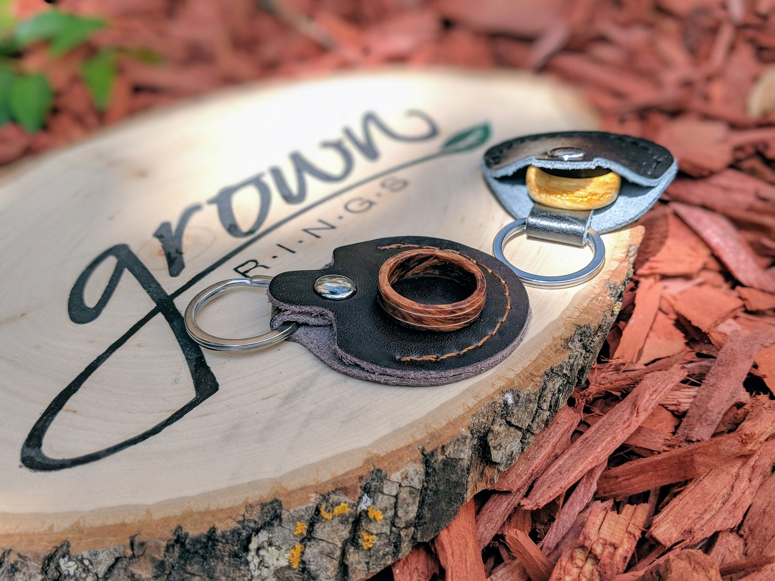 Leather Ring Holder, Pouch, Pocket, Keyring - Etsy