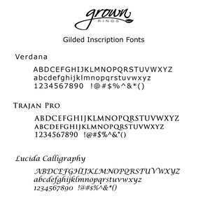 Add a Custom Gilded Ring Inscription, Your Message in Gold, White Gold ...