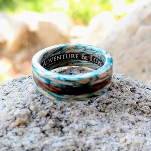 Add a Custom Gilded Ring Inscription, Your Message in Gold, White Gold ...