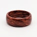 Bloodwood Spiral Grain Wood Ring. Handmade, Custom, Wooden Wedding ...