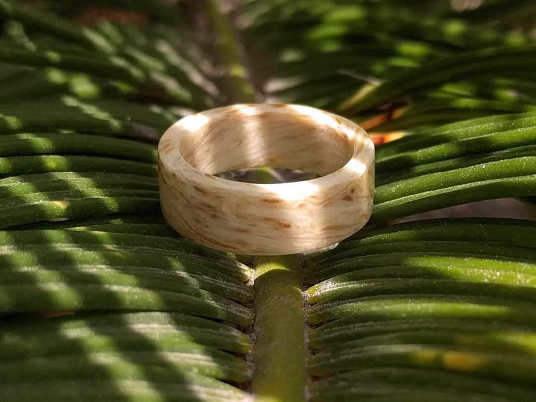 Driftwood Spiral Grain Wood Ring. Handmade, Custom, Wooden Wedding ...
