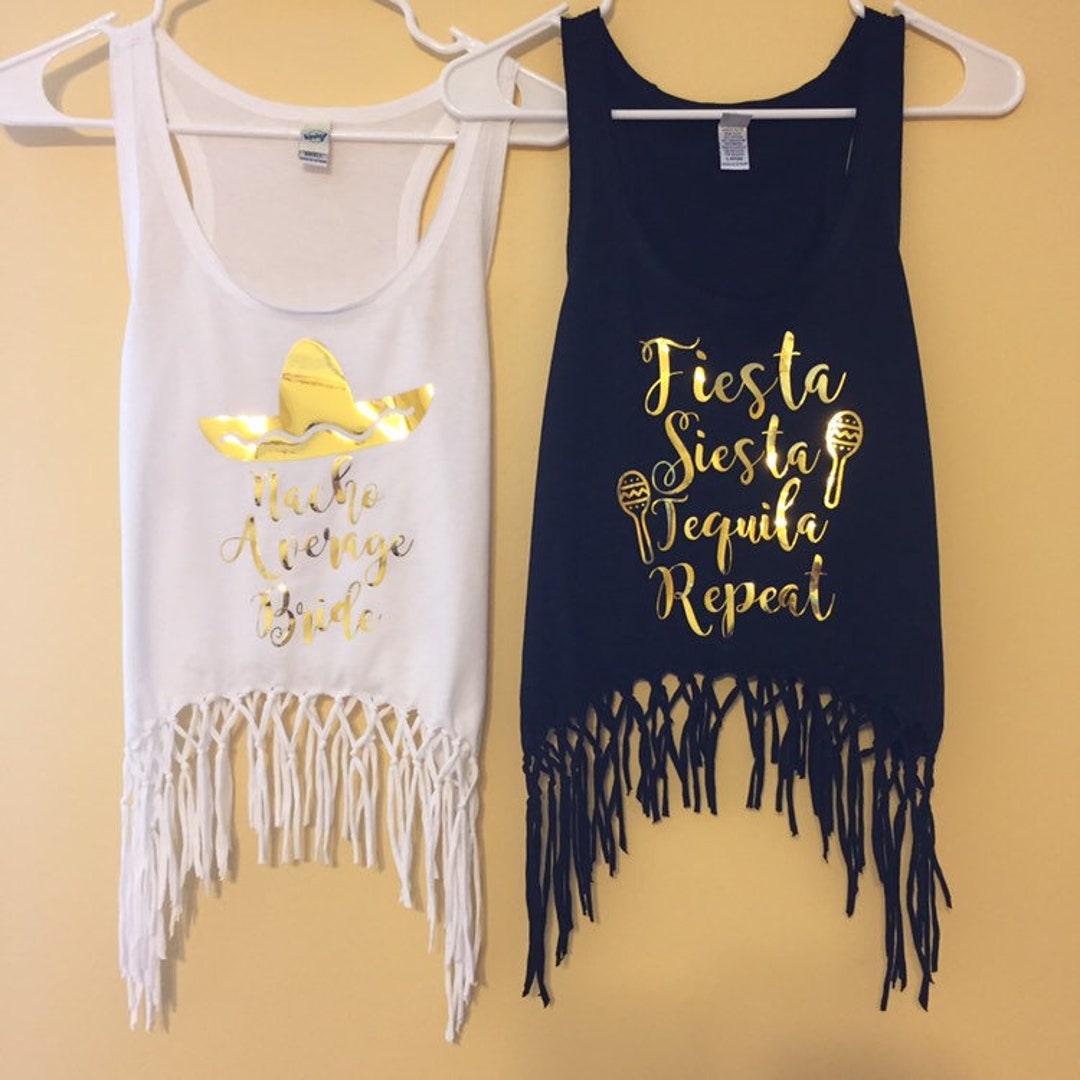Fiesta Siesta Tequila Repeat Fiesta Bachelorette Party Bride Tank Down ...