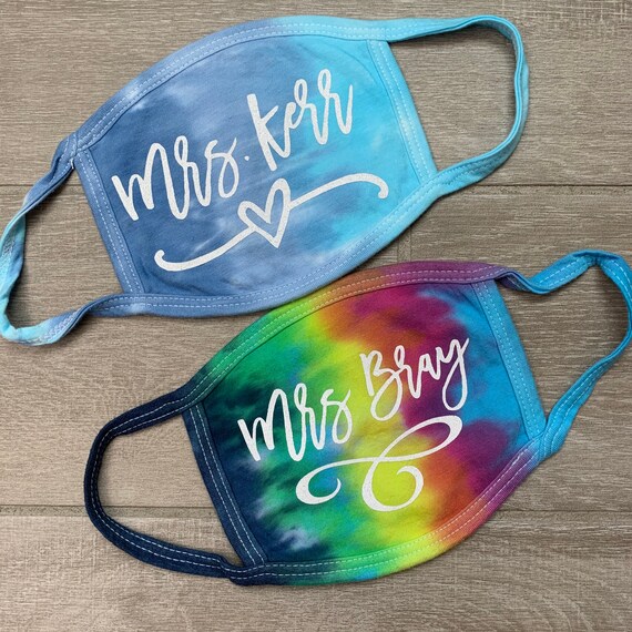 Personalized Teacher Face Mask Teacher Mask Mascot Masks - Etsy