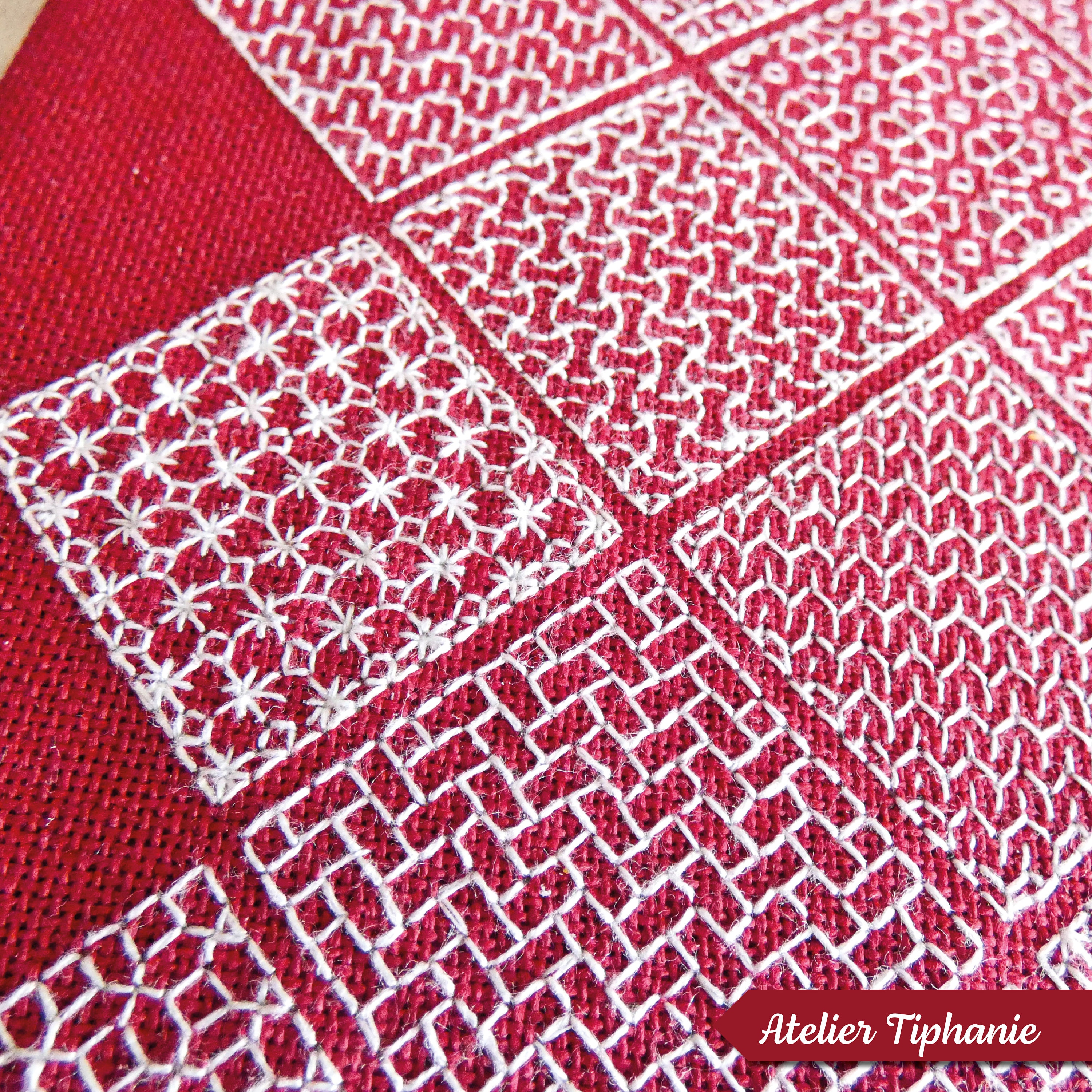 Sashiko Inspired Sampler - Blackwork - 25 Squares - PDF Pattern - Etsy