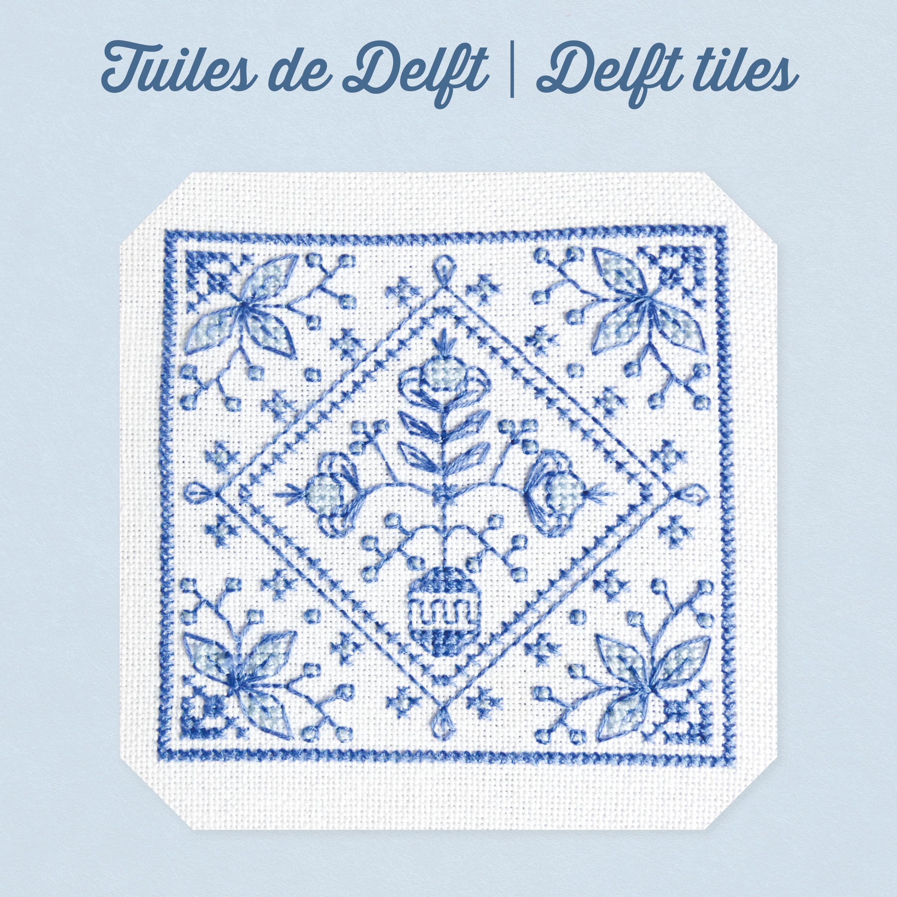 Delft Tile 3 - Cross Stitch Pattern - PDF Pattern - Etsy