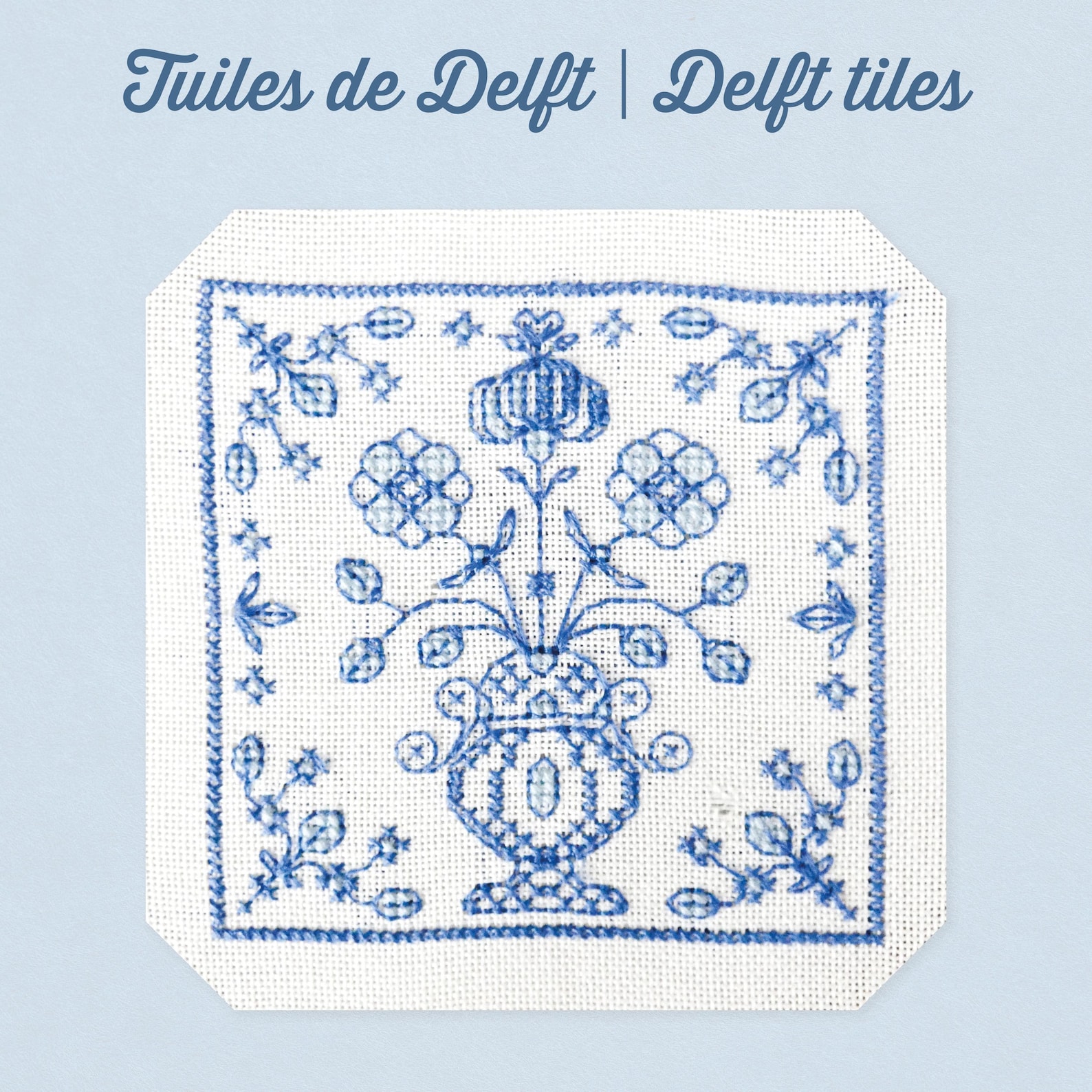 Delft Tile 2 - Cross Stitch Pattern - PDF Pattern - Etsy