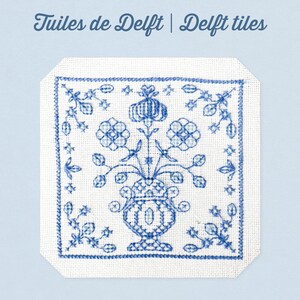 Delft Tile 2 - Cross Stitch Pattern - PDF Pattern - Etsy