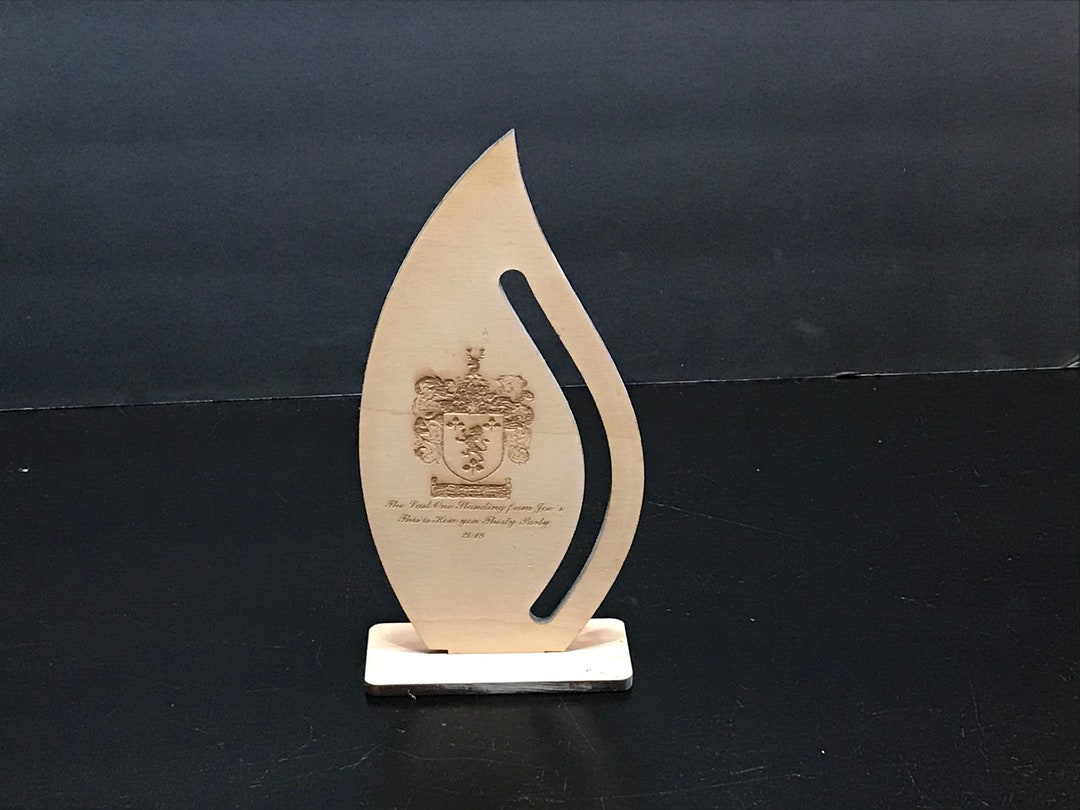 Custom Wooden Trophy | Engraved Trophy | Custom Wood Award ...
