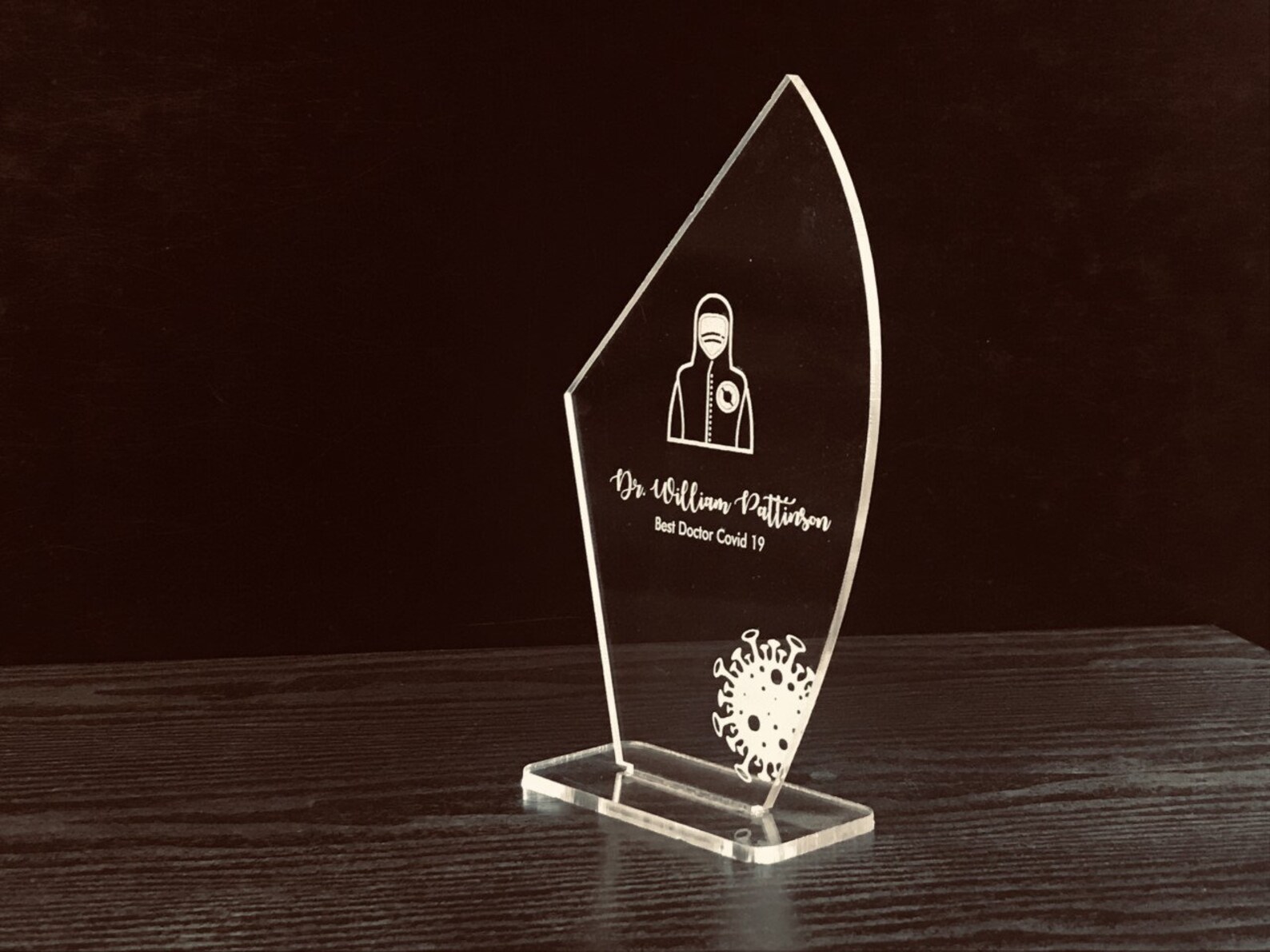 Custom Trophy Custom Award Plaque Engraved Award - Etsy