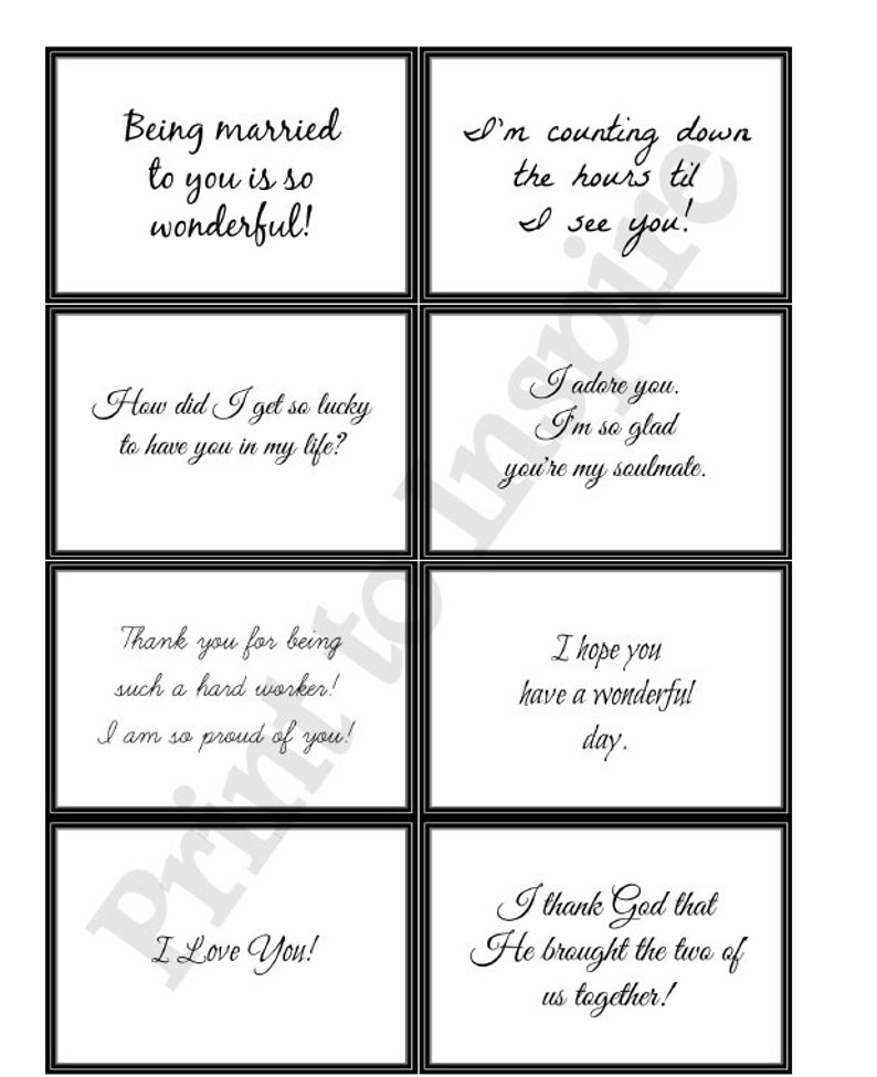 Printable Lunchbox (or Anytime) Love Notes and Scripture Cards for ...