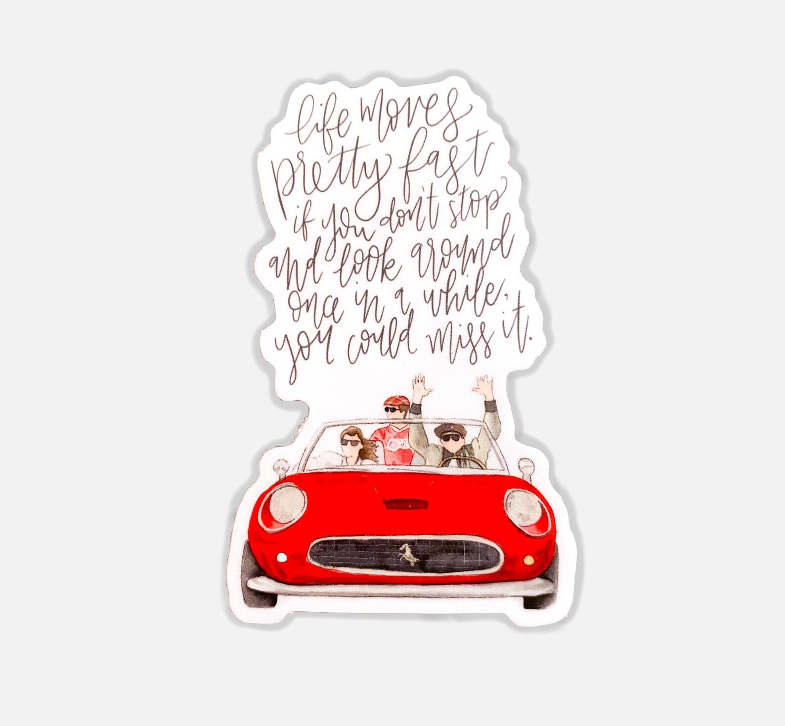 Ferris Buellers Day off Quote Vinyl Sticker Inspirational - Etsy