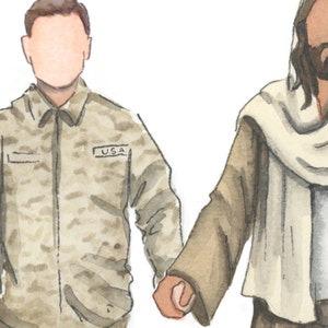 Military Soldier Walking With Jesus Christian Army Gift Gift for ...