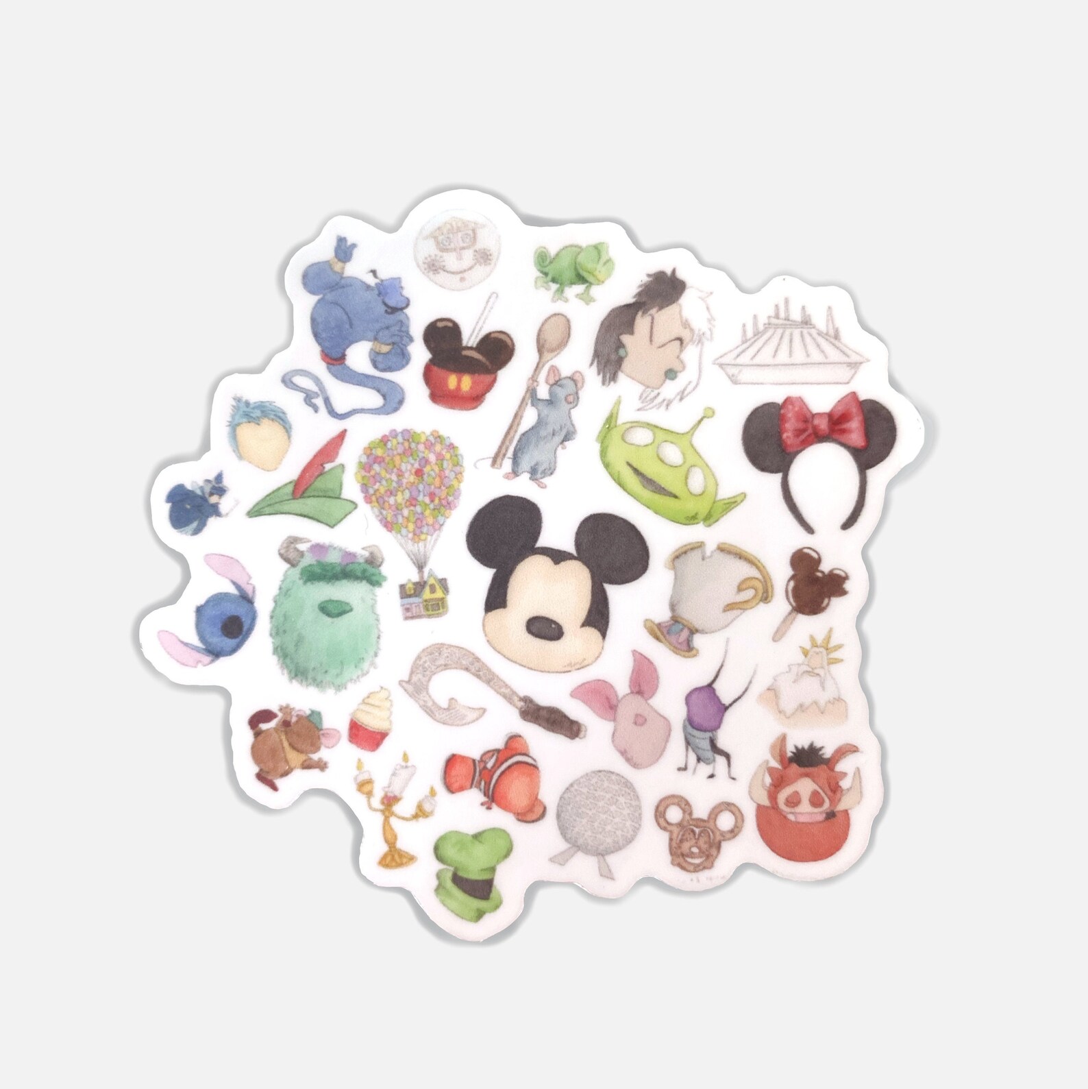Disney Characters Sticker Mickey Mouse Sticker Movie - Etsy