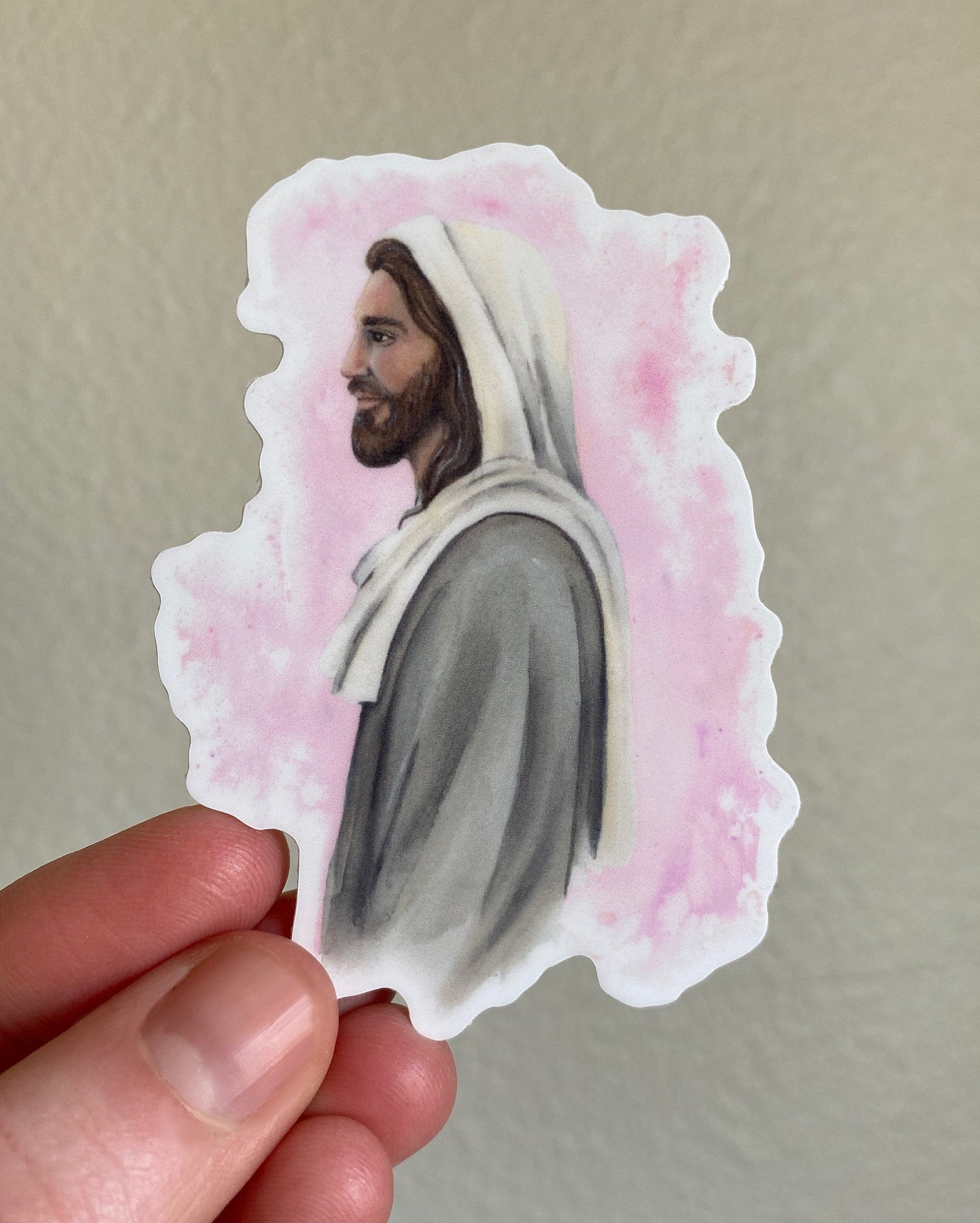 Pink Jesus Christ Sticker Jesus Face Bible Sticker Journal - Etsy