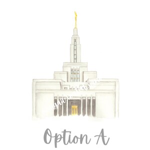 Draper Temple, Draper Watercolor Painting, Watercolor Print, Draper ...